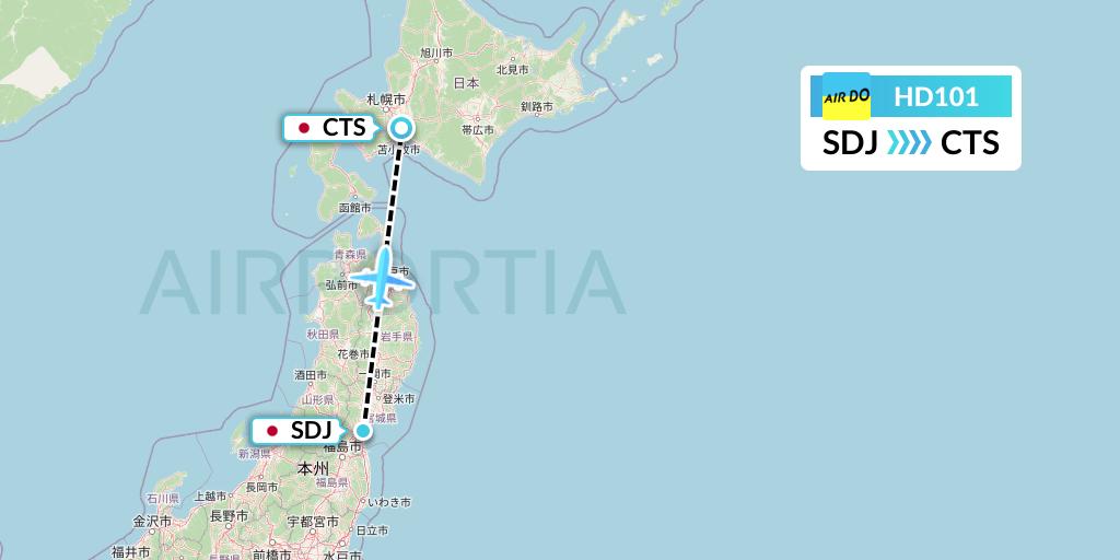 HD101 Flight Status Air Do: Sendai to Sapporo (ADO101)
