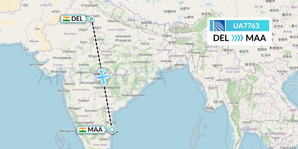 UA7763 Flight Status United Airlines Delhi To Chennai UAL7763 ua7763-flight-status-united-airlines-delhi-to-chennai-ual7763