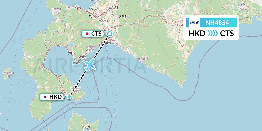 NH4854 Flight Status All Nippon Airways: Hakodate to Sapporo (ANA4854)