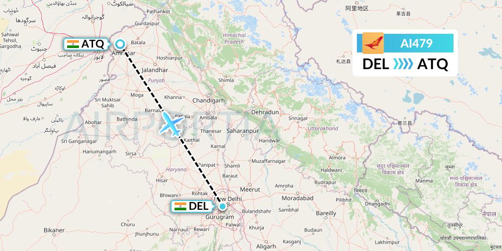 AI479 Flight Status Air India: Delhi to Amritsar (AIC479)