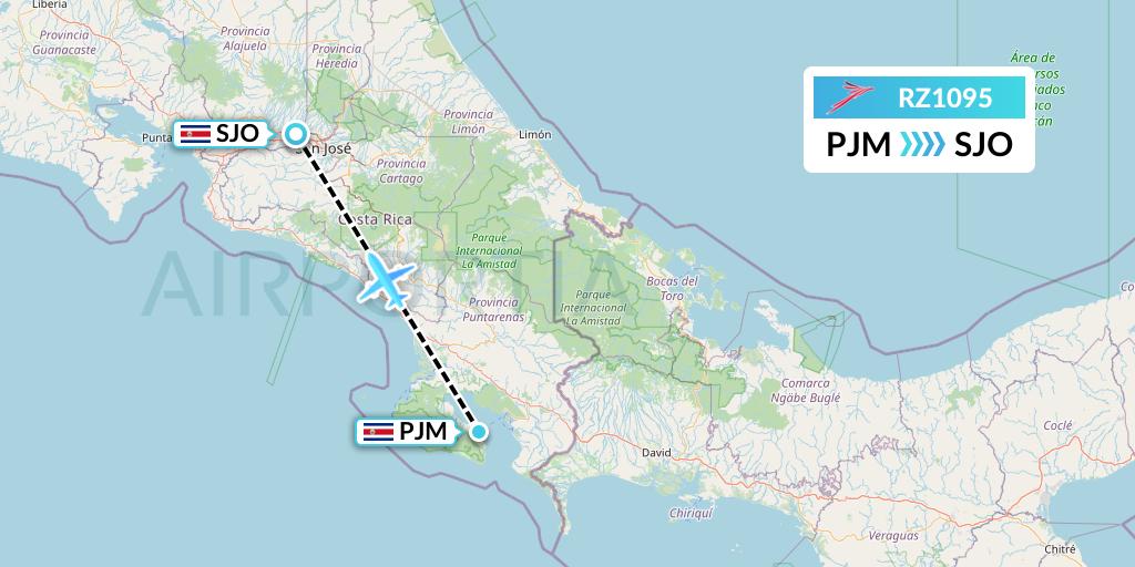 RZ1095 Flight Status Sansa Airlines: Puerto Jimenez to San Jose (LRS1095)