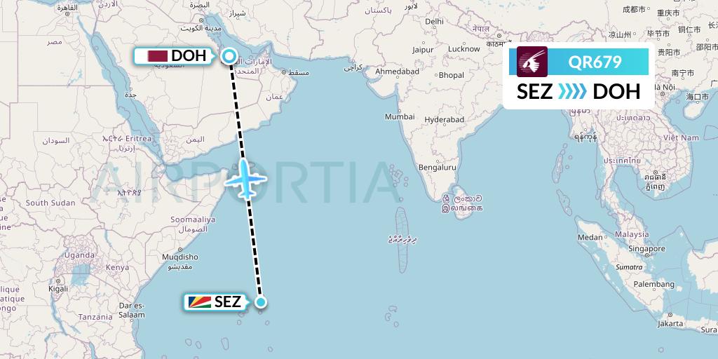 QR679 Flight Status Qatar Airways: Victoria to Doha (QTR679)