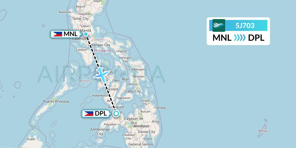 5J703 Flight Status CEBU Pacific Air: Manila to Dipolog (CEB703)