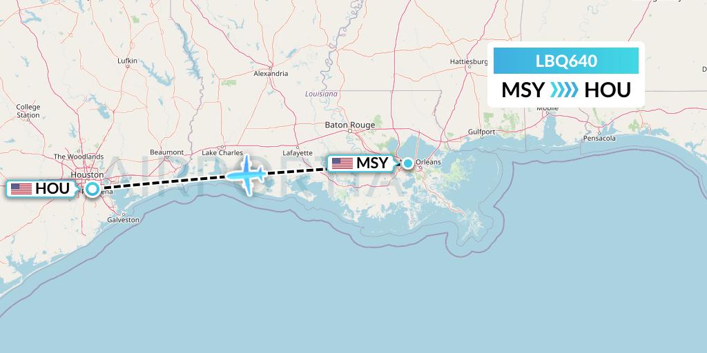 LBQ640 Flight Status Quest Diagnostics: New Orleans to Houston
