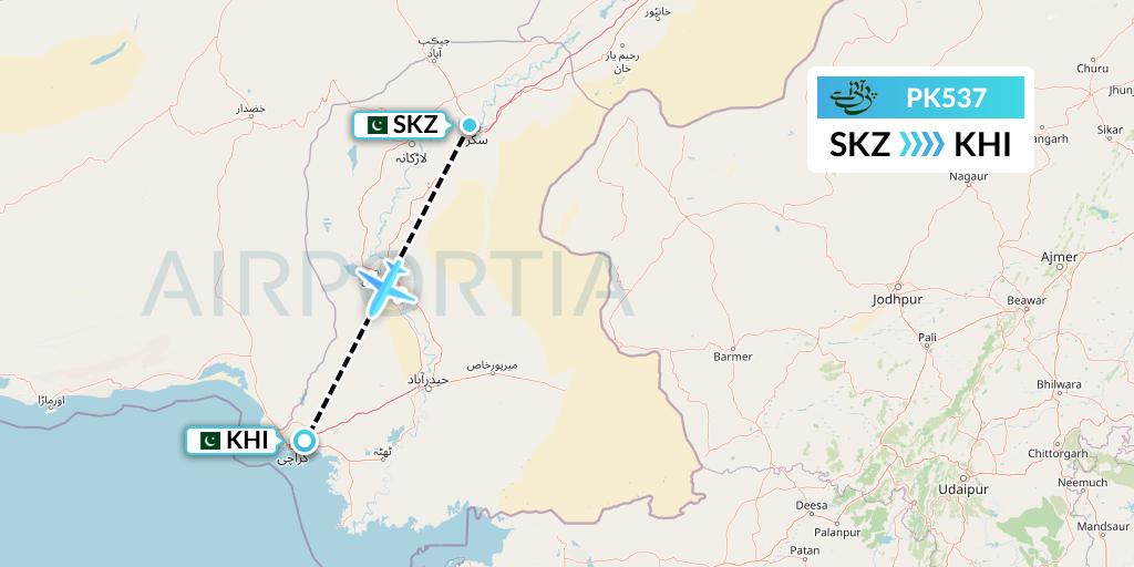 PK537 Flight Status Pakistan International Airlines: Sukkur to Karachi ...