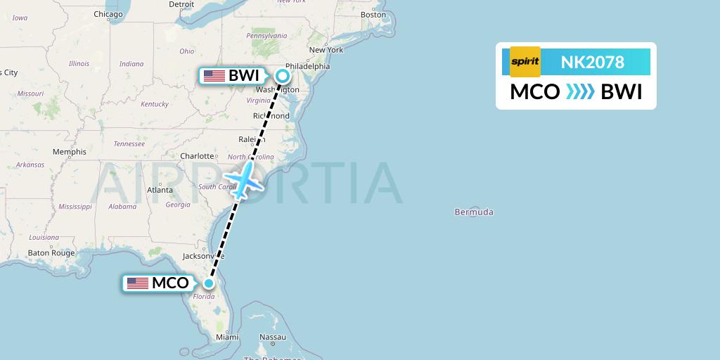 NK2078 - Incident: Spirit A320 at Orlando on Mar 6th 2023