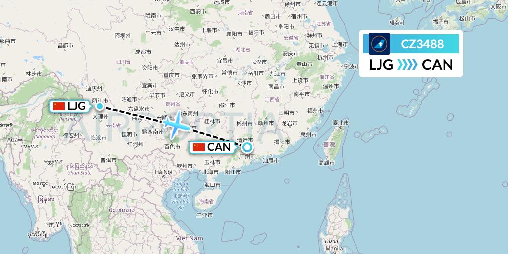 CZ3488 - Incident: China Southern A319 at Lijang on Jun 9th 2022