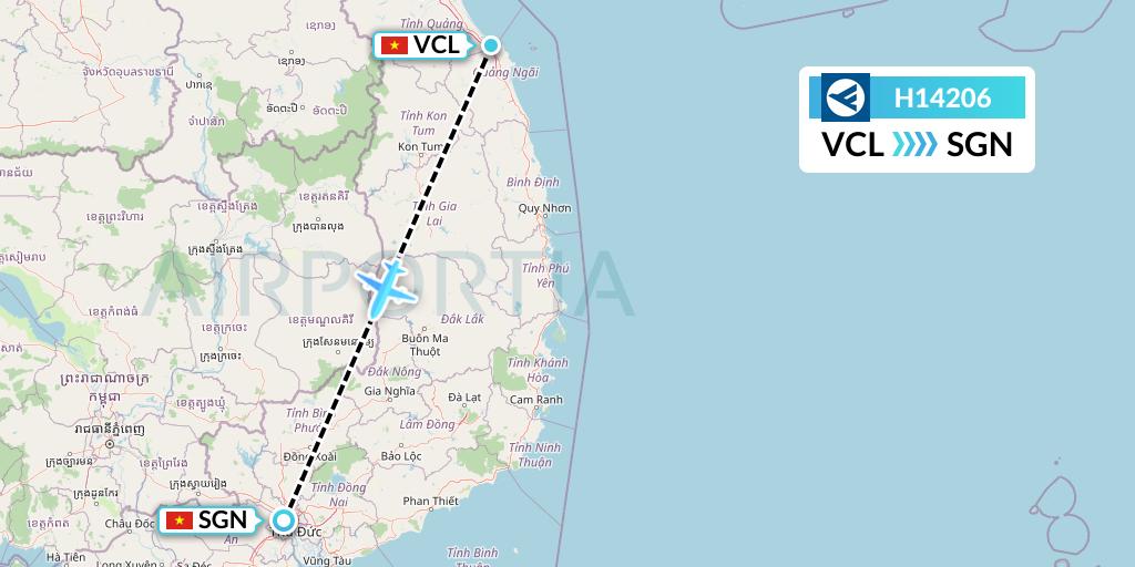 H14206 Flight Status Hahn Air Systems: Chu Lai to Ho Chi Minh City