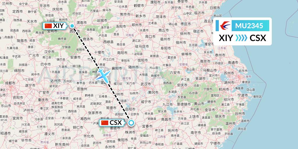 MU2345 Flight Status China Eastern Airlines: Xi'an to Changsha (CES2345)