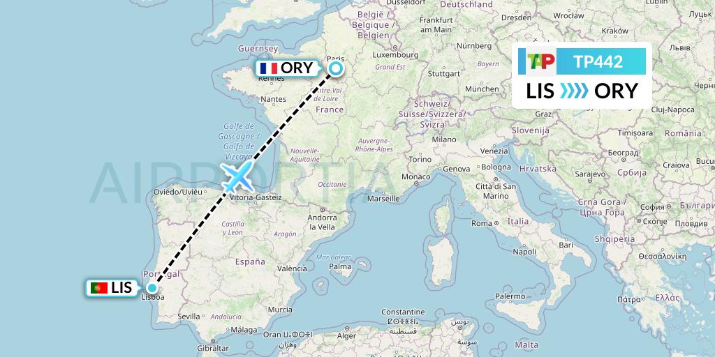 TP442 Flight Status TAP Portugal: Lisbon to Paris (TAP442)