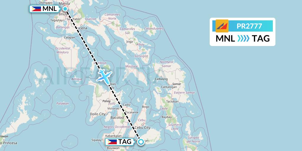 PR2777 Flight Status Philippine Airlines: Manila to Tagbilaran City ...