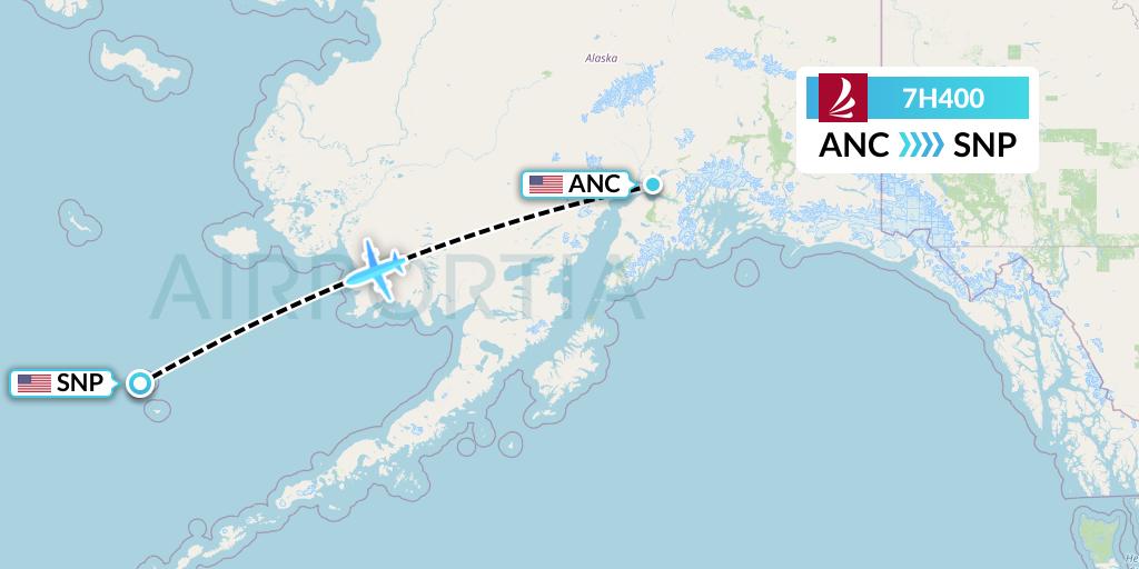 7H400 Flight Status Ravn Alaska: Anchorage to St. Paul Island (RVF400)
