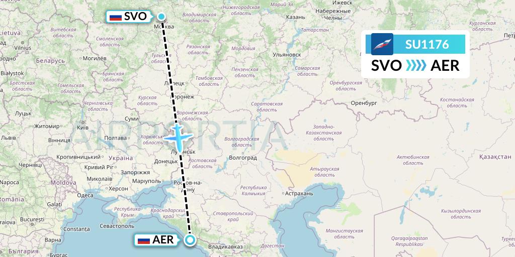 SU1176 Flight Status Aeroflot: Moscow to Sochi (AFL1176)