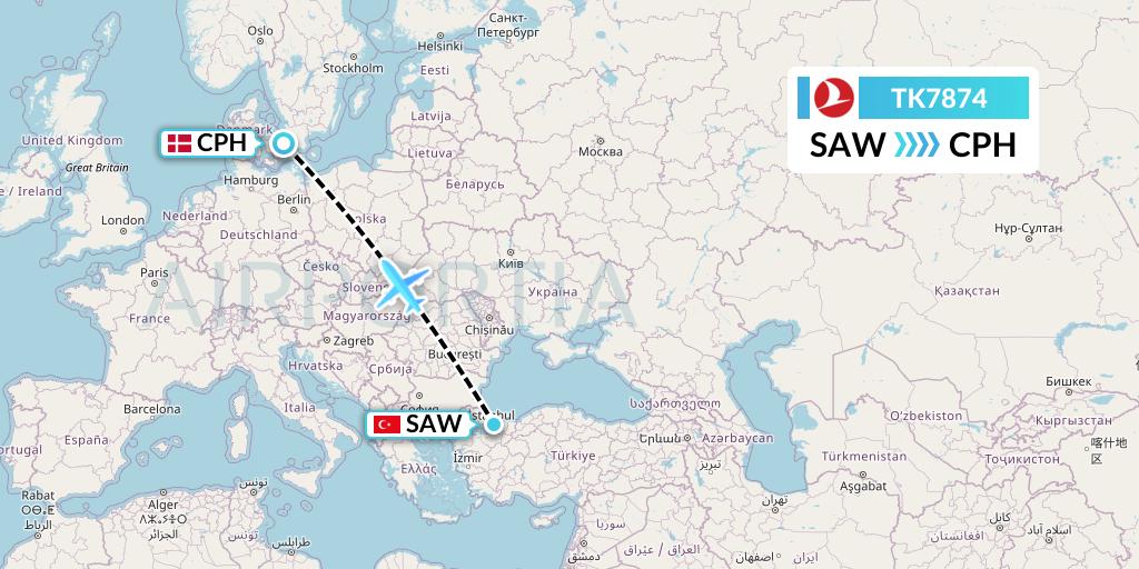 TK7874 - Incident: Anadolu B738 at Istanbul on Nov 17th 2023