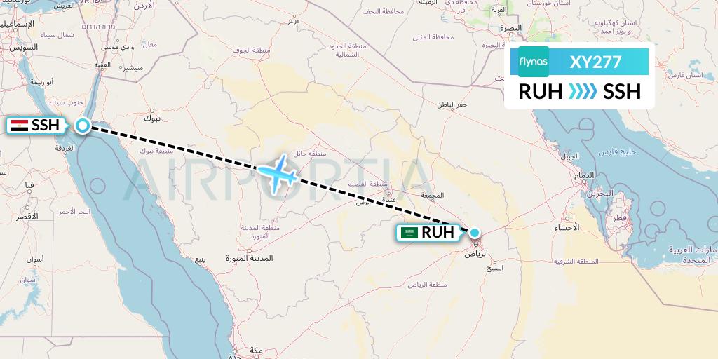XY277 Flight Status Flynas: Riyadh to Sharm el-Sheikh (KNE277)