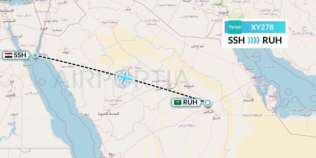 XY278 Flight Status Flynas: Sharm el-Sheikh to Riyadh (KNE278)