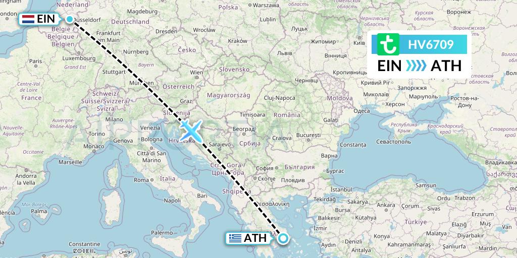 HV6709 Flight Status Transavia: Eindhoven to Athens (TRA6709)