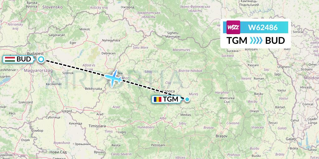 W62486 Flight Status Wizz Air: Brasov to Budapest (WZZ2486)