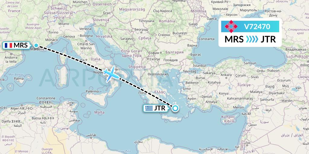 V72470 Flight Status Volotea: Marseille to Santorini (VOE2470)