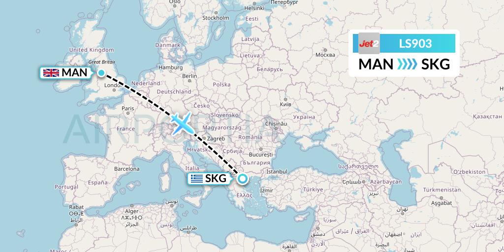LS903 Flight Status Jet2: Manchester to Thessaloniki (EXS903)