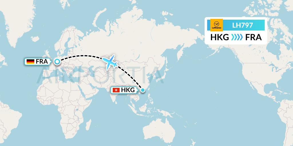 LH797 Flight Status Lufthansa: Hong Kong to Frankfurt (DLH797)