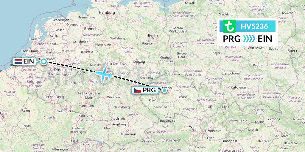 HV5236 Flight Status Transavia: Prague to Eindhoven (TRA5236)