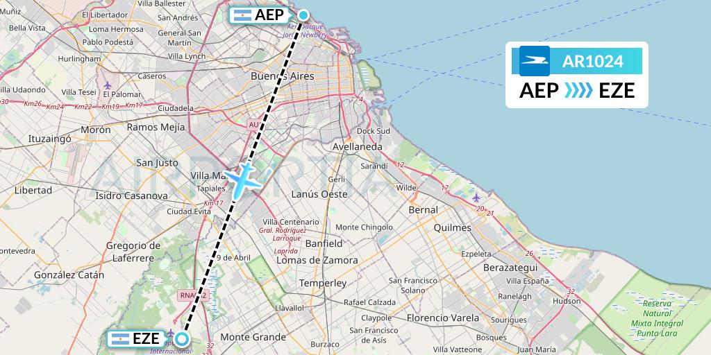AR1024 Flight Status Aerolineas Argentinas: Buenos Aires to Buenos ...