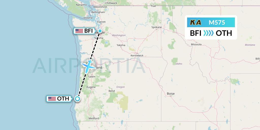 M575 Flight Status Kenmore Air: Seattle to North Bend (KEN75)
