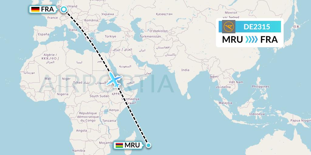 DE2315 Flight Status Condor: Port Louis to Frankfurt (CFG2315)