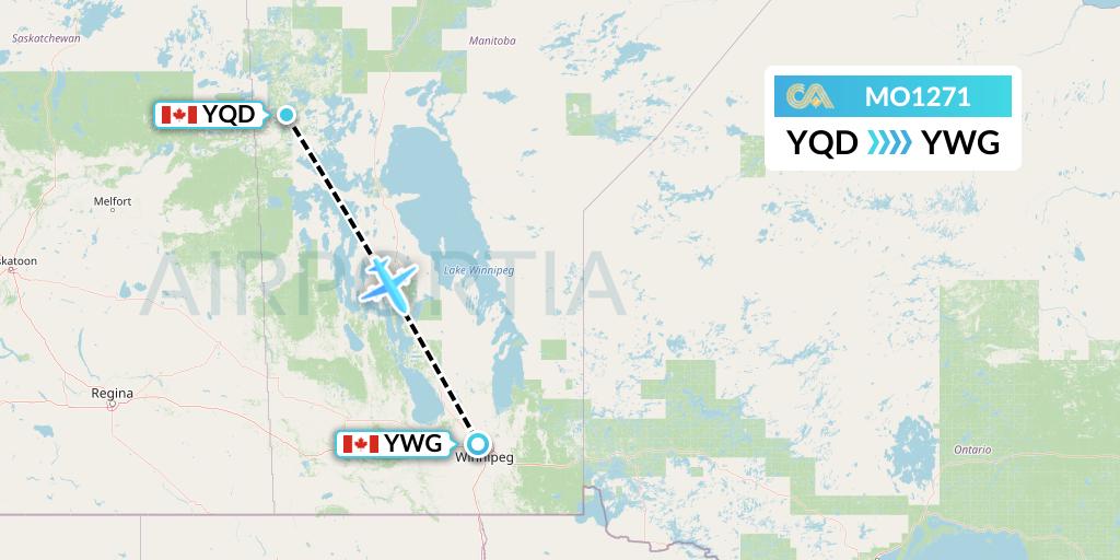 MO1271 Flight Status Calm Air: The Pas to Winnipeg (CAV1271)