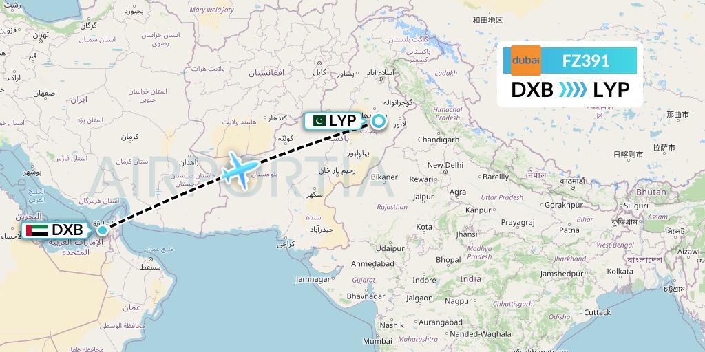FZ391 - Incident: Flydubai B38M at Faisalabad on Jul 19th 2025