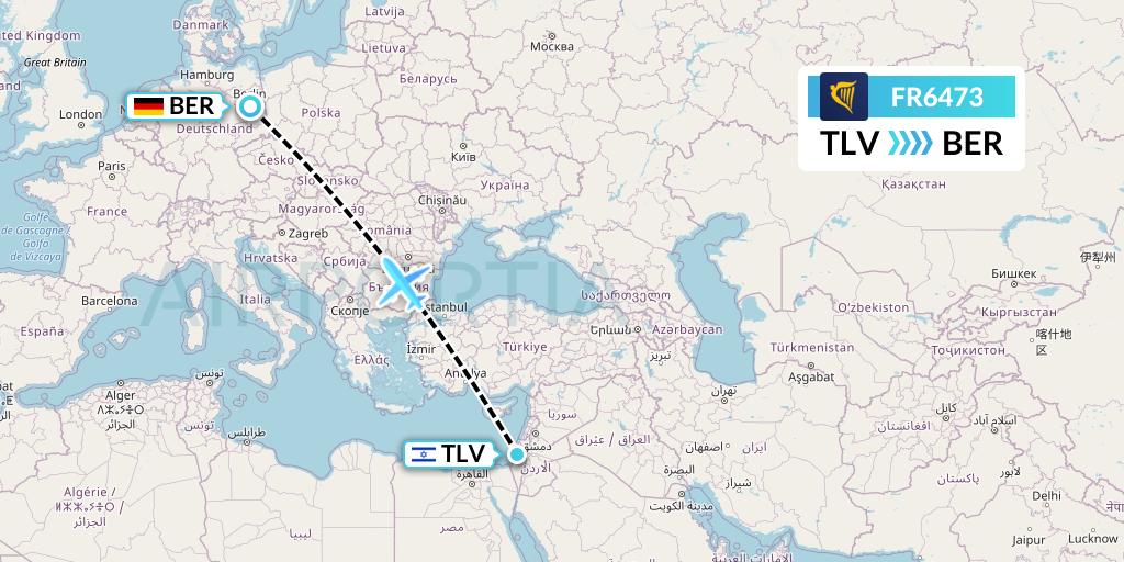 FR6473 Flight Status Ryanair: Tel Aviv to Berlin (RYR6473)