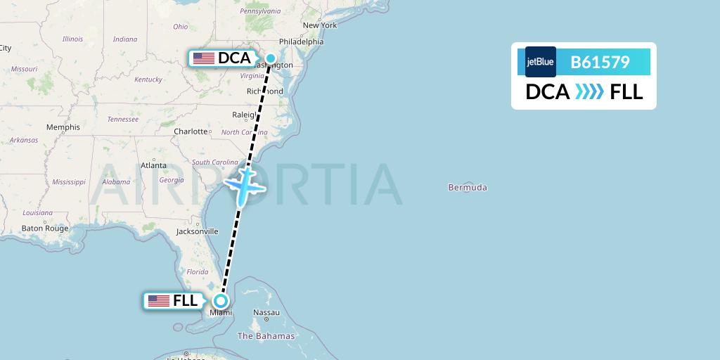 B61579 Flight Status JetBlue Airways: Washington to Fort Lauderdale ...