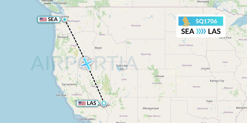 SQ1706 Flight Status Singapore Airlines: Seattle to Las Vegas (SIA1706)