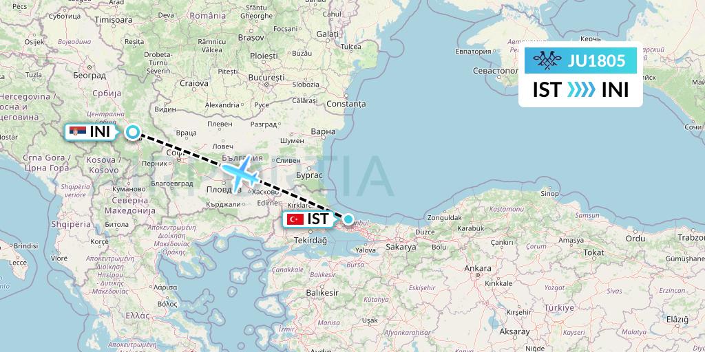 JU1805 Flight Status AirSERBIA Istanbul To Nis ASL1805 ju1805-flight-status-airserbia-istanbul-to-nis-asl1805