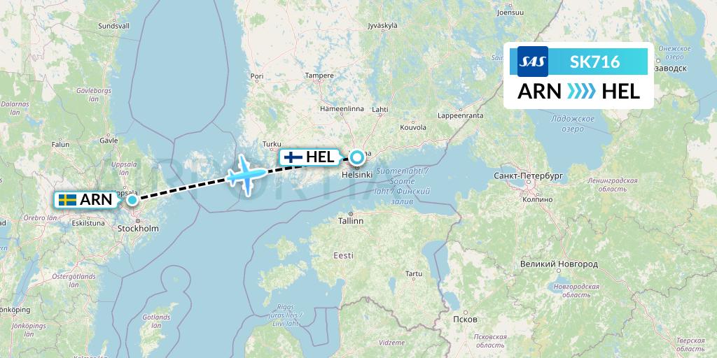 SK716 - Incident: Xfly CRJ9 at Stockholm on Jan 10th 2024