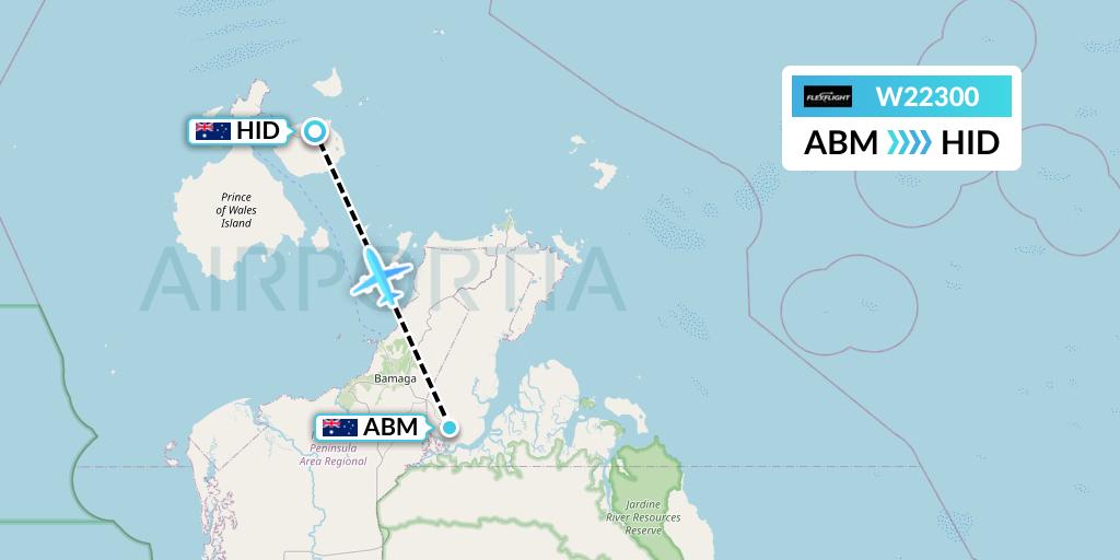 W22300 Flight Status Flex Flight: Bamaga to Horn Island (FXT2300)