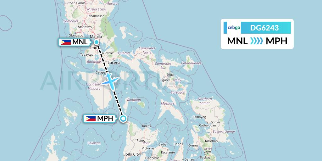 DG6243 Flight Status Cebgo: Manila to Caticlan (SRQ6243)