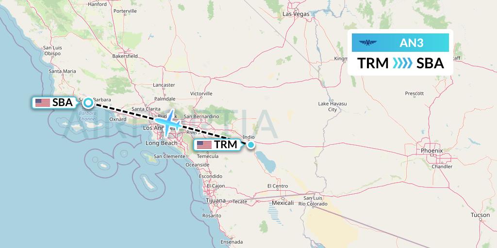 AN3 Flight Status Advanced Air: Thermal to Santa Barbara (WSN3)