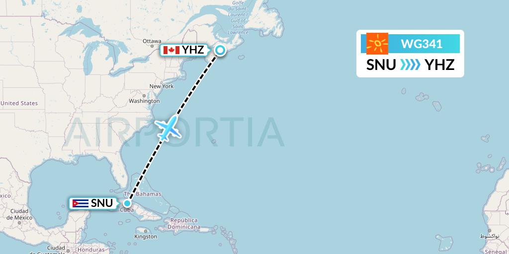 WG341 Flight Status Sunwing Airlines: Santa Clara to Halifax (SWG341)