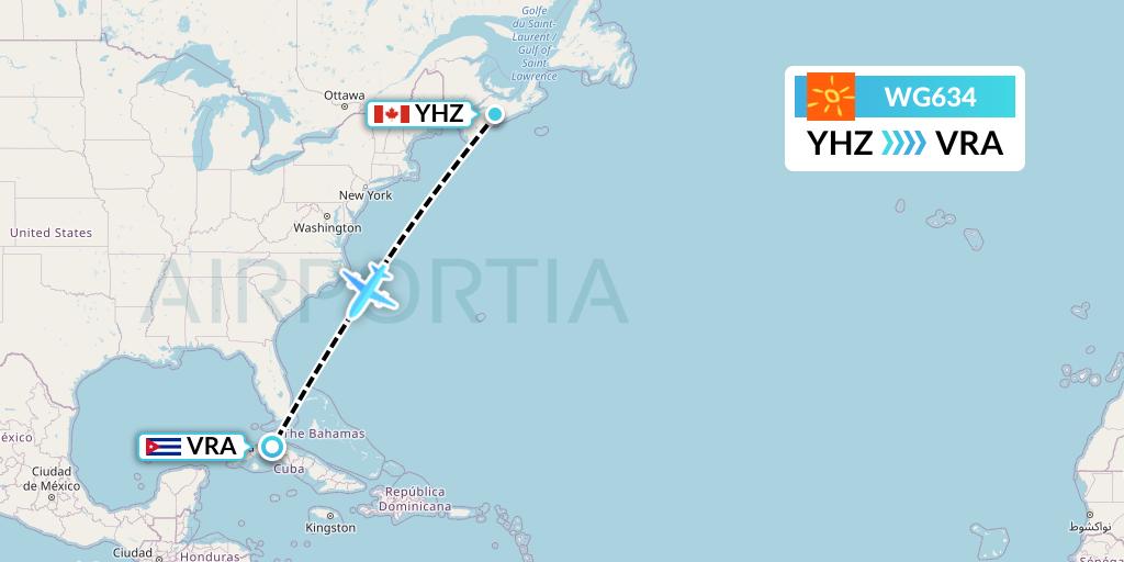 WG634 Flight Status Sunwing Airlines: Halifax to Varadero (SWG634)