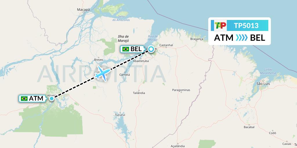 TP5013 Flight Status TAP Portugal: Altamira to Belem (TAP5013)