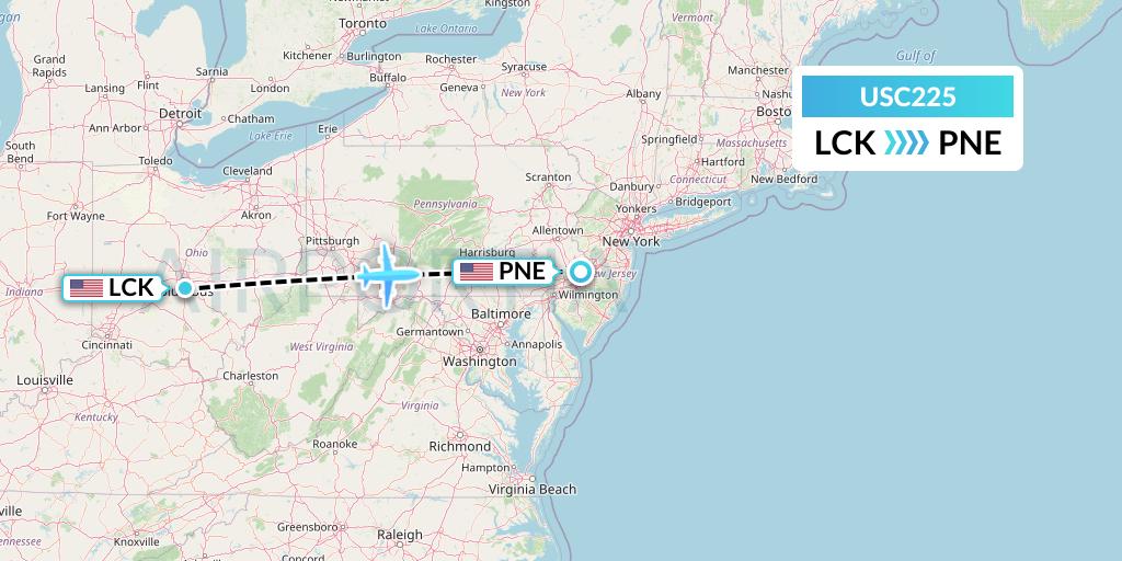 USC225 Flight Status Airnet Express: Columbus to Philadelphia