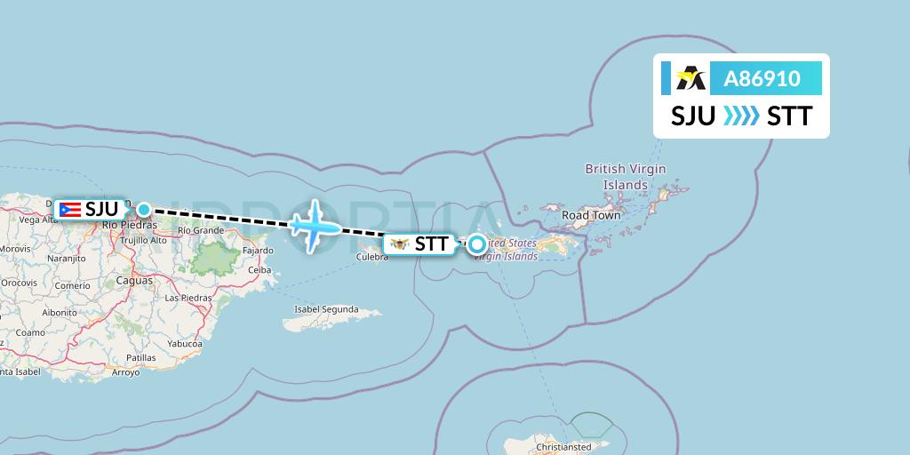 A86910 Flight Status Ameriflight: San Juan to St. Thomas (AMF6910)