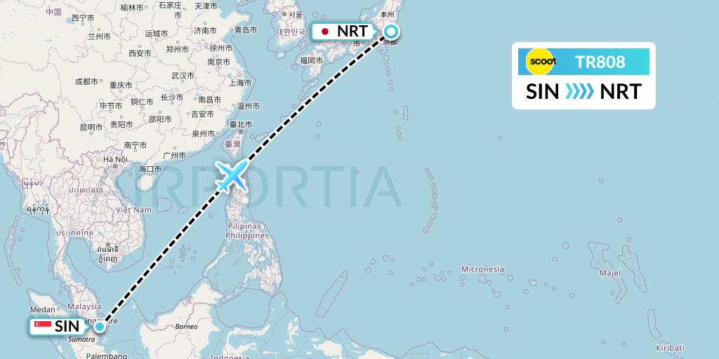 TR808 Flight Status Tigerair: Singapore to Tokyo (TGW808)