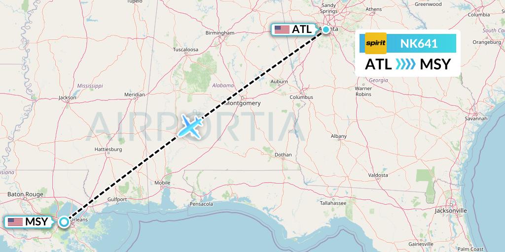 NK641 - Accident: Spirit A319 at New Orleans on Feb 16th 2023