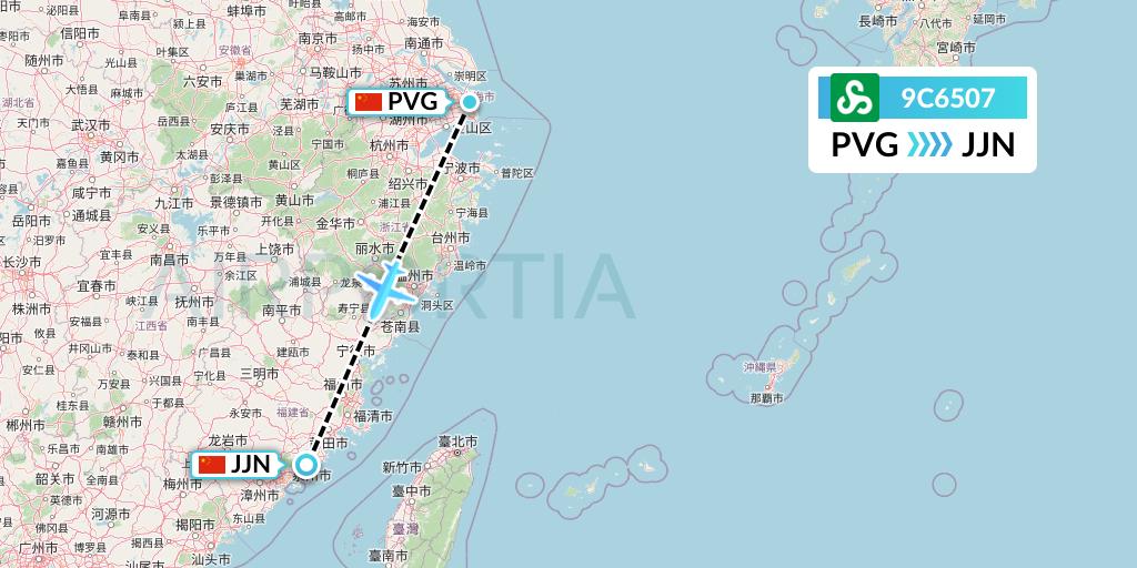 9C6507 Flight Status Spring Airlines: Shanghai to Jinjiang (CQH6507)