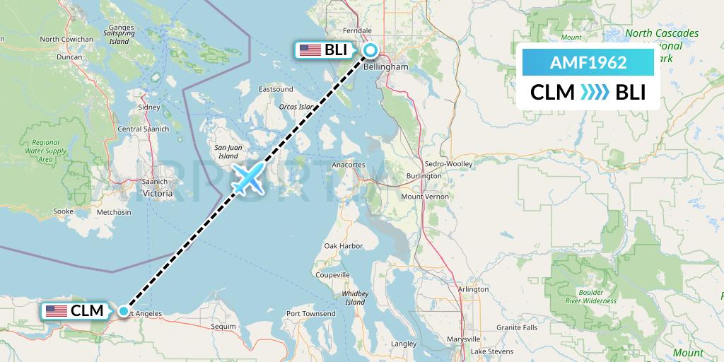 AMF1962 Flight Status Ameriflight: Port Angeles to Bellingham