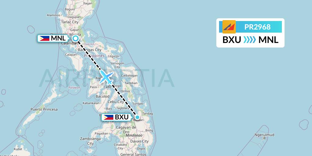 PR2968 Flight Status Philippine Airlines: Butuan to Manila (PAL2968)