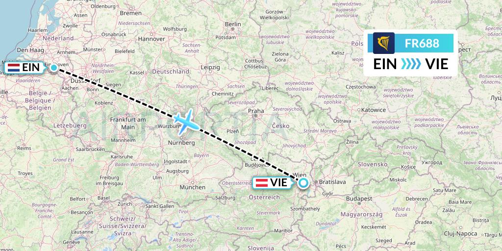 FR688 Flight Status Ryanair: Eindhoven to Vienna (RYR688)